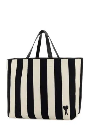 Ami Embroidered Canvas Shopping Bag