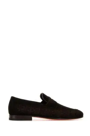 Santoni Woven Suede Loafers