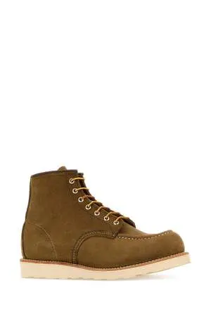 Red Wing Suede Lace-up Ankle Boots