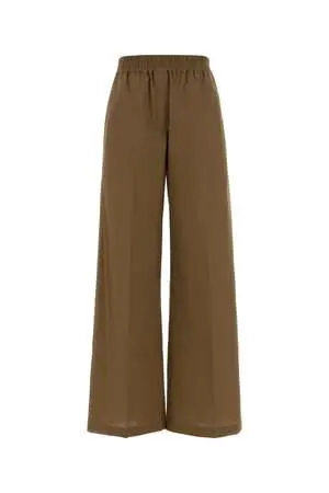 Brunello Cucinelli Cotton Blend Wide-leg Pant