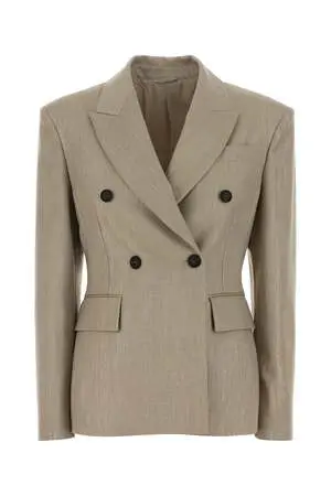 Brunello Cucinelli Cappuccino Twill Blazer - Light Brown
