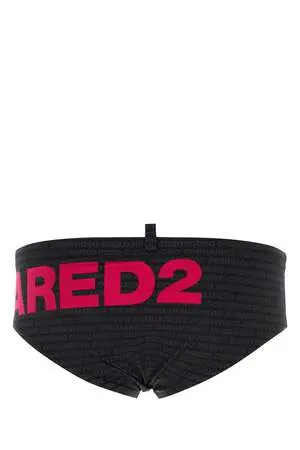 Dsquared2 Printed Stretch Nylon Swimming Brief