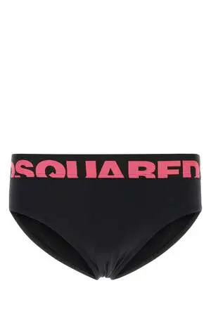 Dsquared2 Stretch Nylon Swimming Brief - Black