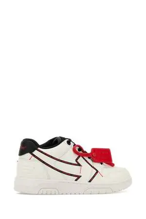 Off-White Out Of Office" Patent Leather Sneakers With Arrow Print - White