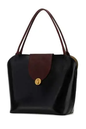 Versace Leather Shopping Bag With Medusa Detail