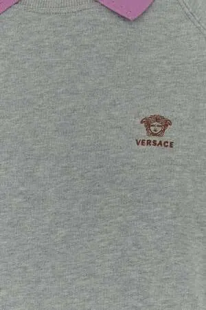 Versace Cotton Sweatshirt With Medusa Embroidery