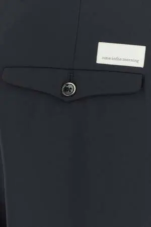 NINE:INTHE:MORNING Navy Twill Kai Pant - Blue