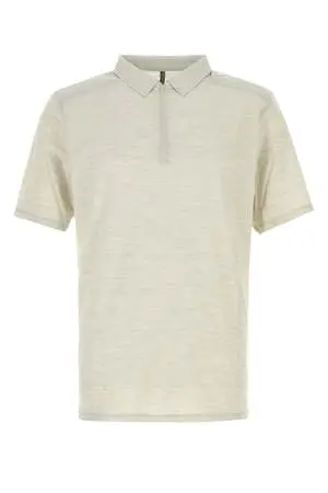 Veilance Melange Light Wool Blend Frame Polo Shirt