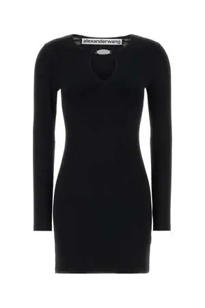 Alexander Wang Stretch Viscose Blend Mini Dress - Black
