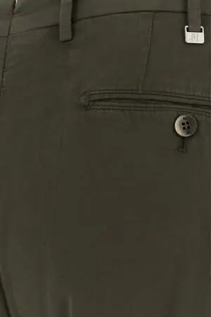 PT TORINO Dark Stretch Cotton Blend Silkchinos - Brown