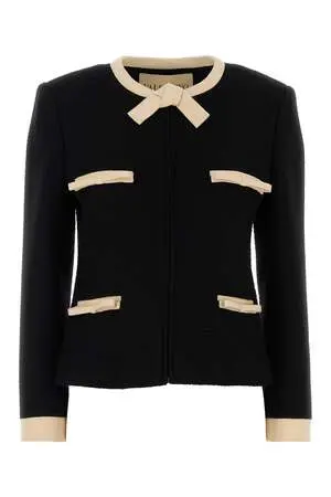 Valentino Garavani Tweed Blazer - Black