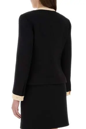 Valentino Garavani Tweed Blazer With Bow Detail