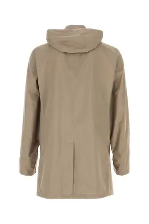 Herno Cappuccino Polyester Jacket With Detachable Hood