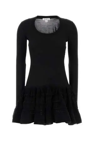 Alaïa Stretch Wool Blend Mini Dress