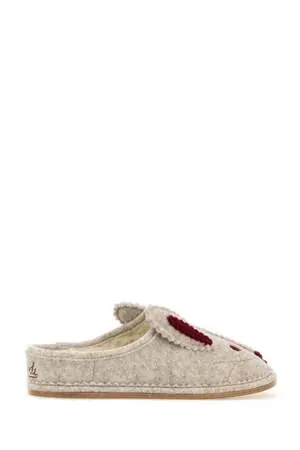 BODE Fabric Rabbit Slippers - Grey