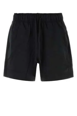 NEW BALANCE Cotton Bermuda Shorts - Black