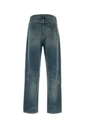 Carhartt Work In Progress Vintage Effect Denim Aaron Pant - Blue