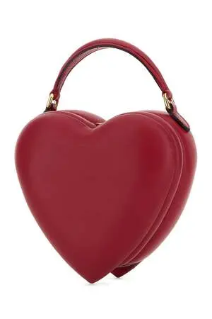 Moschino Heart Shaped Nappa Leather Handbag