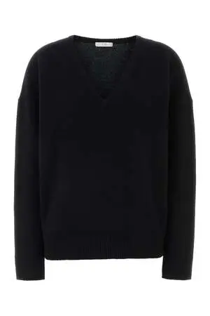 Co Cashmere V-neck Sweater - Black