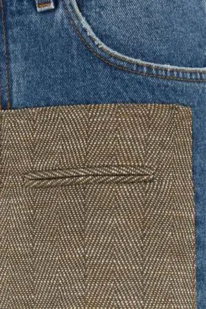 Stella McCartney Denim And Tweed Skirt