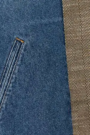 Stella McCartney Denim Jacket With Tweed Insert