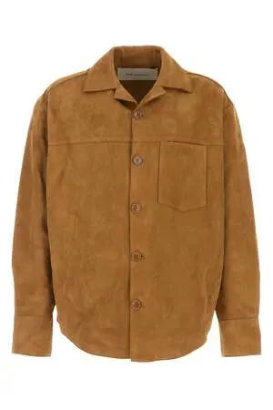 Ami Camel Suede Oversize Shirt