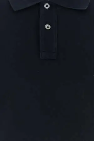 Fedeli Navy Piquet Polo Shirt - Blue