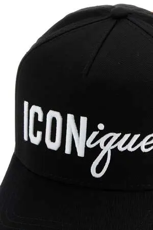 Dsquared2 Cotton Baseball Cap - Black