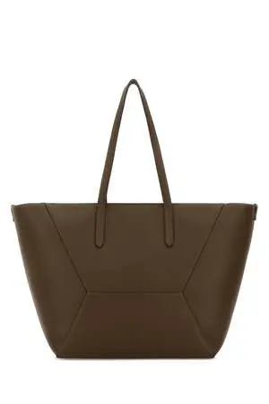 Brunello Cucinelli Mud Leather Shopping Bag - Brown