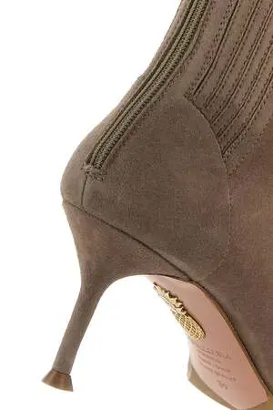 AQUAZZURA Dove Suede Saint Honoré Ankle Boots