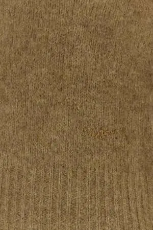 Ami Camel Stretch Alpaca Blend Sweater