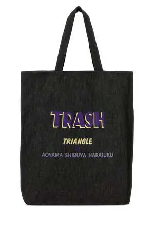 Needles Denim Large Grocery Shopping Bag - Black