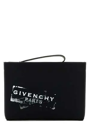 Givenchy Canvas Clutch - Black
