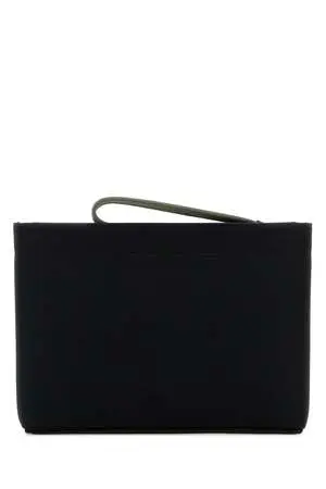 Givenchy Canvas Clutch With Printed Logo - Black