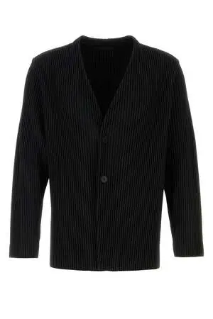 Issey Miyake Pleated Polyester Cardigan