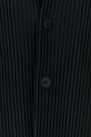 Issey Miyake Pleated Polyester Cardigan