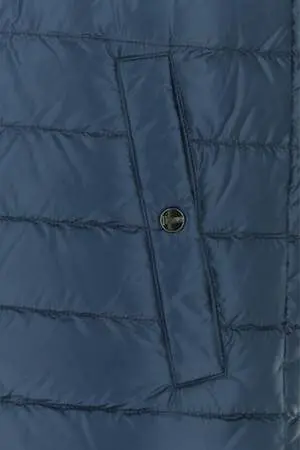 Herno Quilted Nylon Reversible Down Vest - Blue