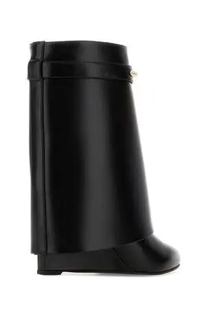 Givenchy Leather Shark Pinch Boots - Black