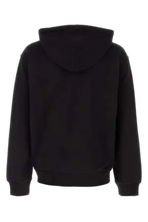Carhartt Work In Progress Cotton Blend American Script Zip-up Hoodie - Black
