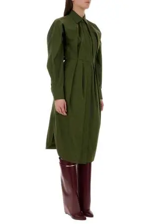 Givenchy Khaki Cotton Poplin Shirt Dress