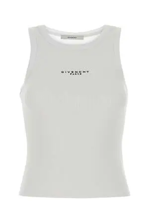 Givenchy Stretch Cotton Tank Top - White