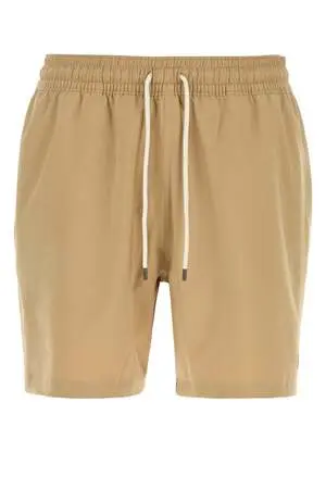 Polo Ralph Lauren Beige Stretch Polyester Swimming Shorts - Light Brown