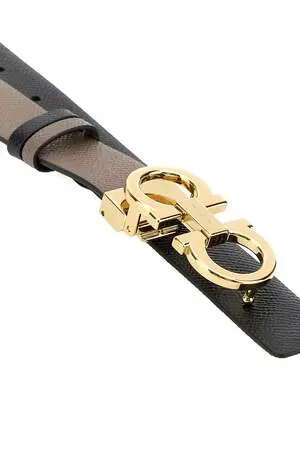 FERRAGAMO Gancini Buckle Reversible Leather Belt