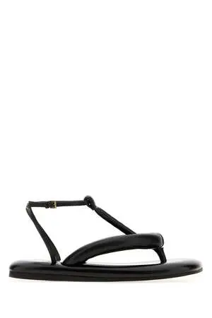 Givenchy Leather Boudoir Thong Sandals - Black
