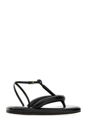 Givenchy Leather Boudoir Thong Sandals - Black