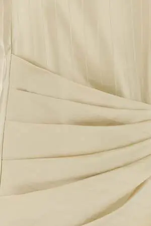 Loulou De Saison Cream Satin Top - Yellow