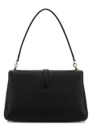 FERRAGAMO Leather Shoulder Bag - Black