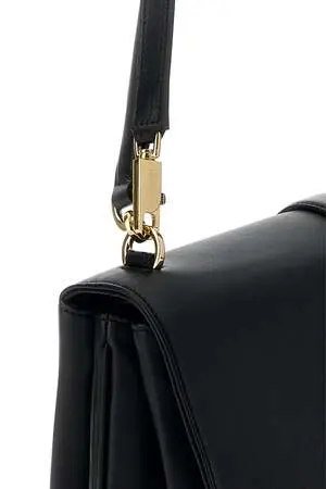 FERRAGAMO Leather Shoulder Bag - Black