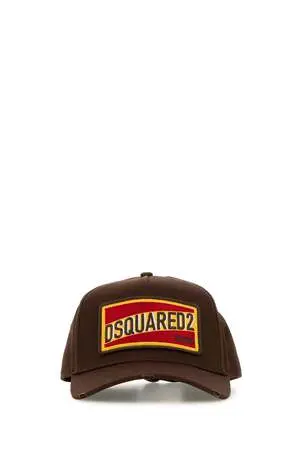 Dsquared2 Cotton Baseball Cap - Brown