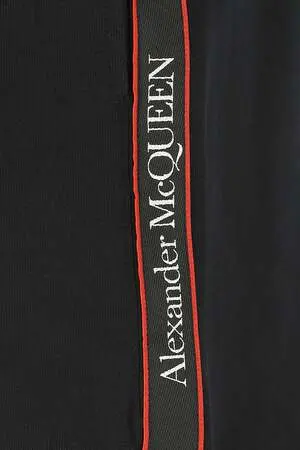 Alexander McQueen Cotton Bermuda Shorts With Logo Bands